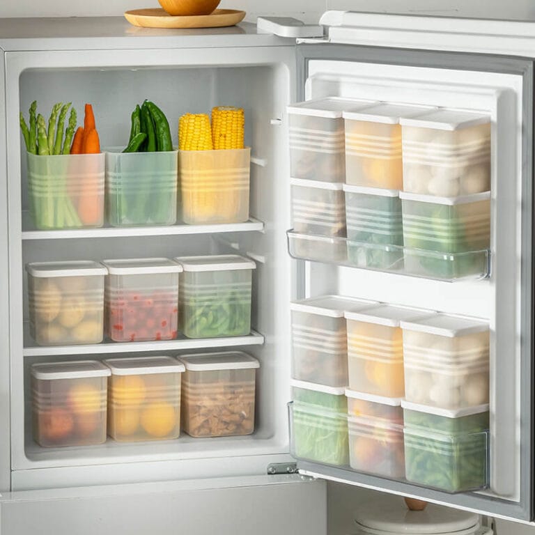 Frosted Fridge Door Storage Bin With Lid – Franc Select